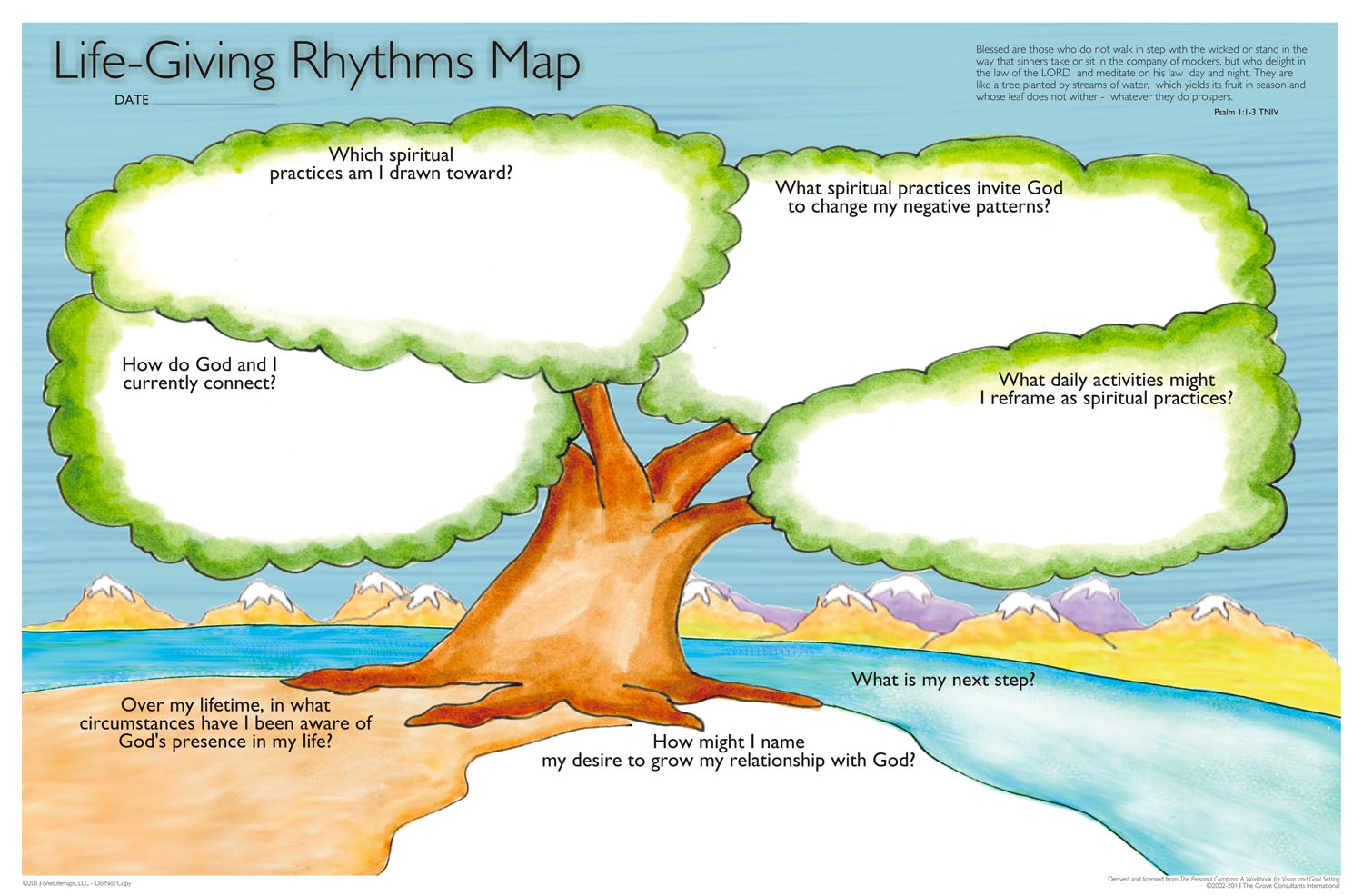 Life-Giving Rhythms Map – One Life Maps