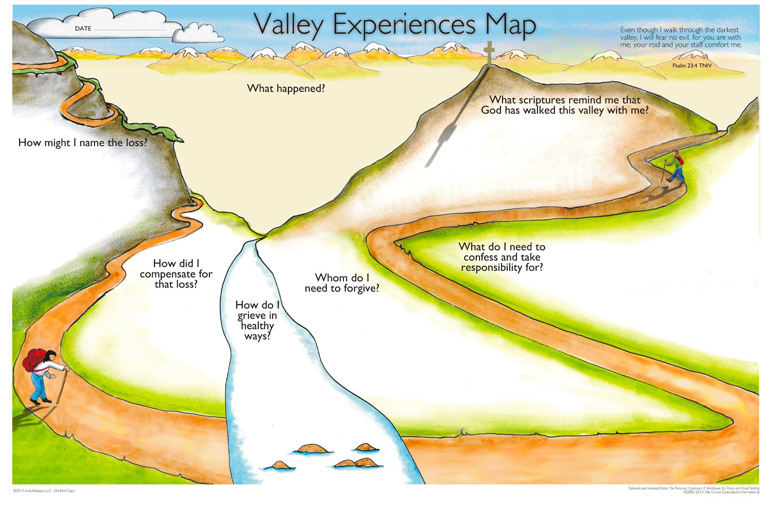 Valley Experiences Map – One Life Maps